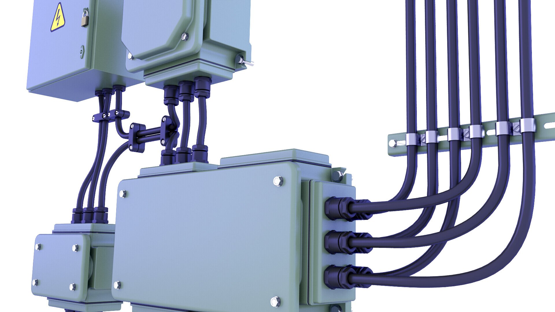 Industrial Electric Switchgear Box 46 3D model - TurboSquid 1857873