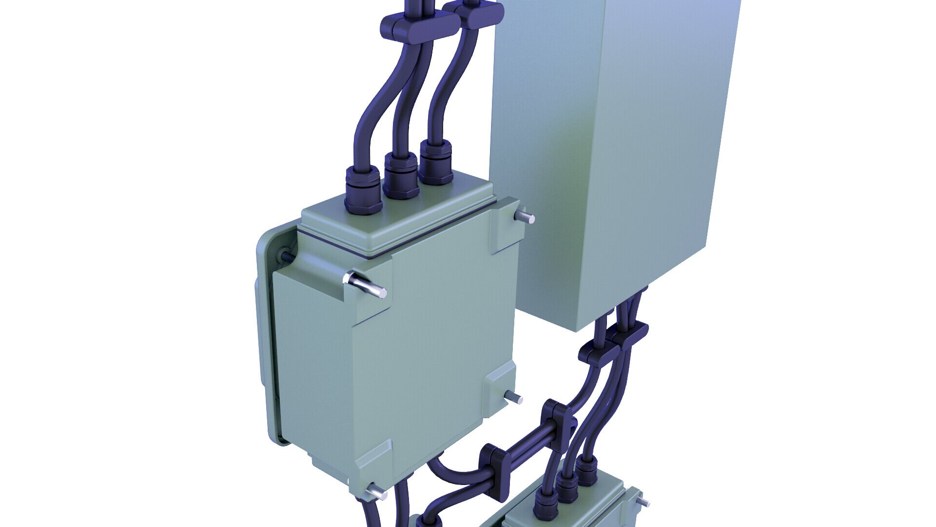 Industrial Electric Switchgear Box 46 3D model - TurboSquid 1857873