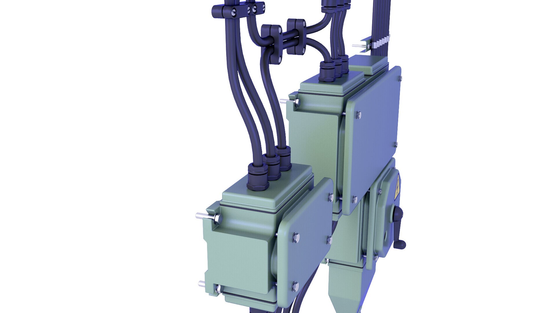 Industrial Electric Switchgear Box 46 3D model - TurboSquid 1857873