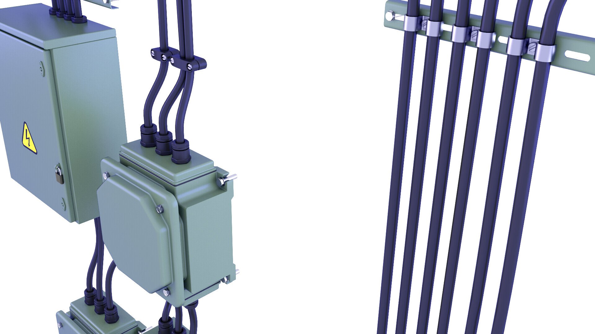 Industrial Electric Switchgear Box 46 3D model - TurboSquid 1857873