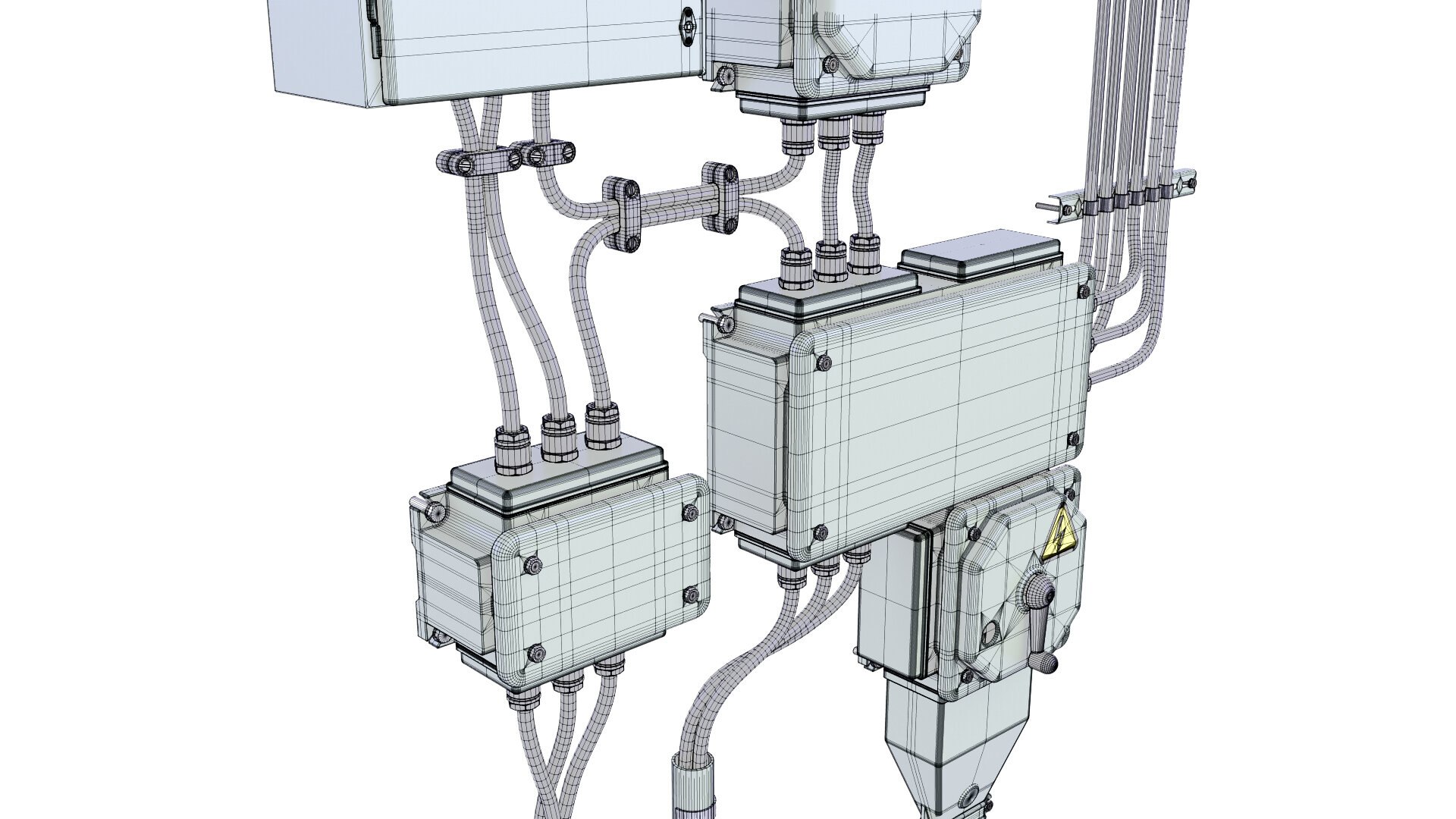 Industrial Electric Switchgear Box 46 3D model - TurboSquid 1857873