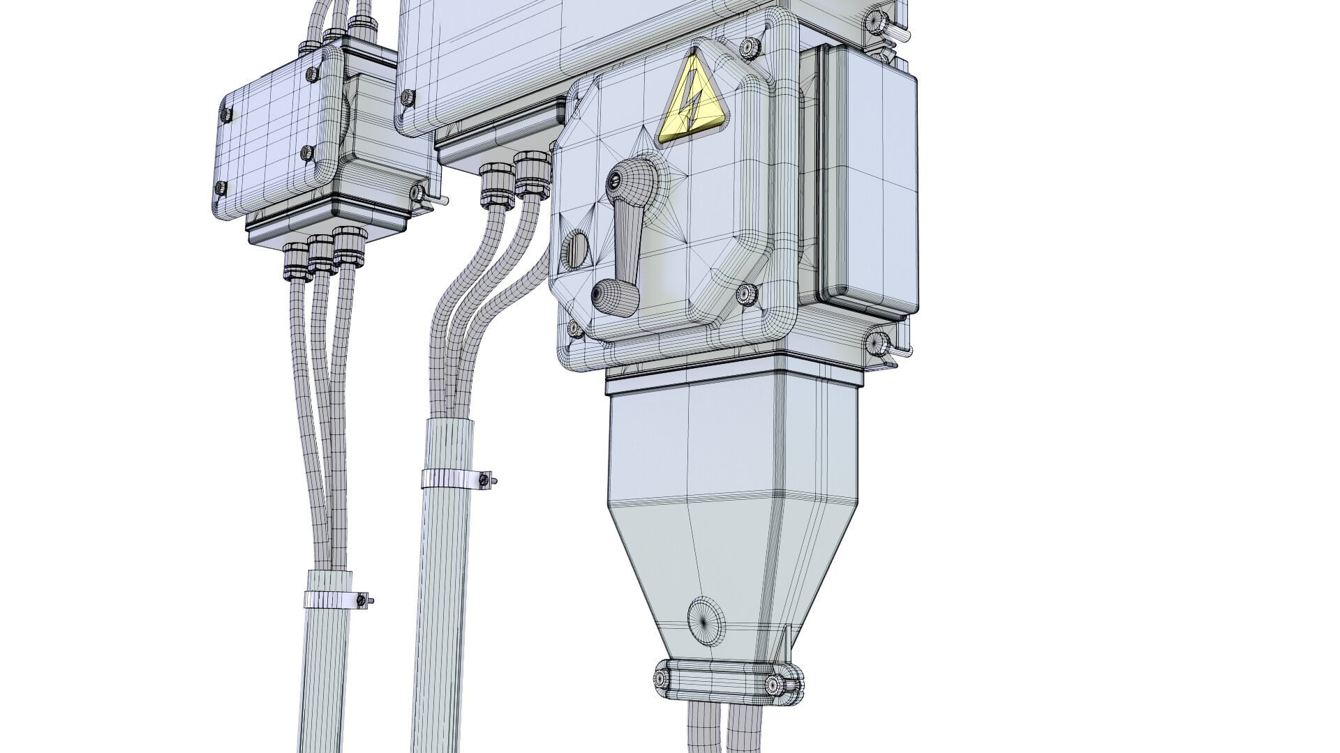 Industrial Electric Switchgear Box 46 3D model - TurboSquid 1857873