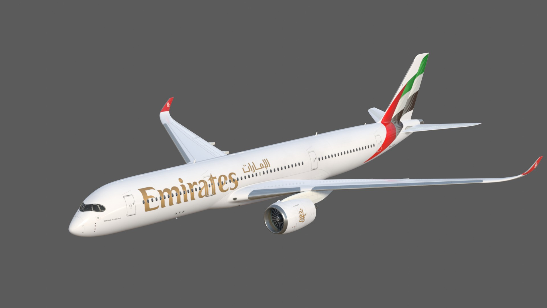 3D A350 Emirates SC - TurboSquid 2237564