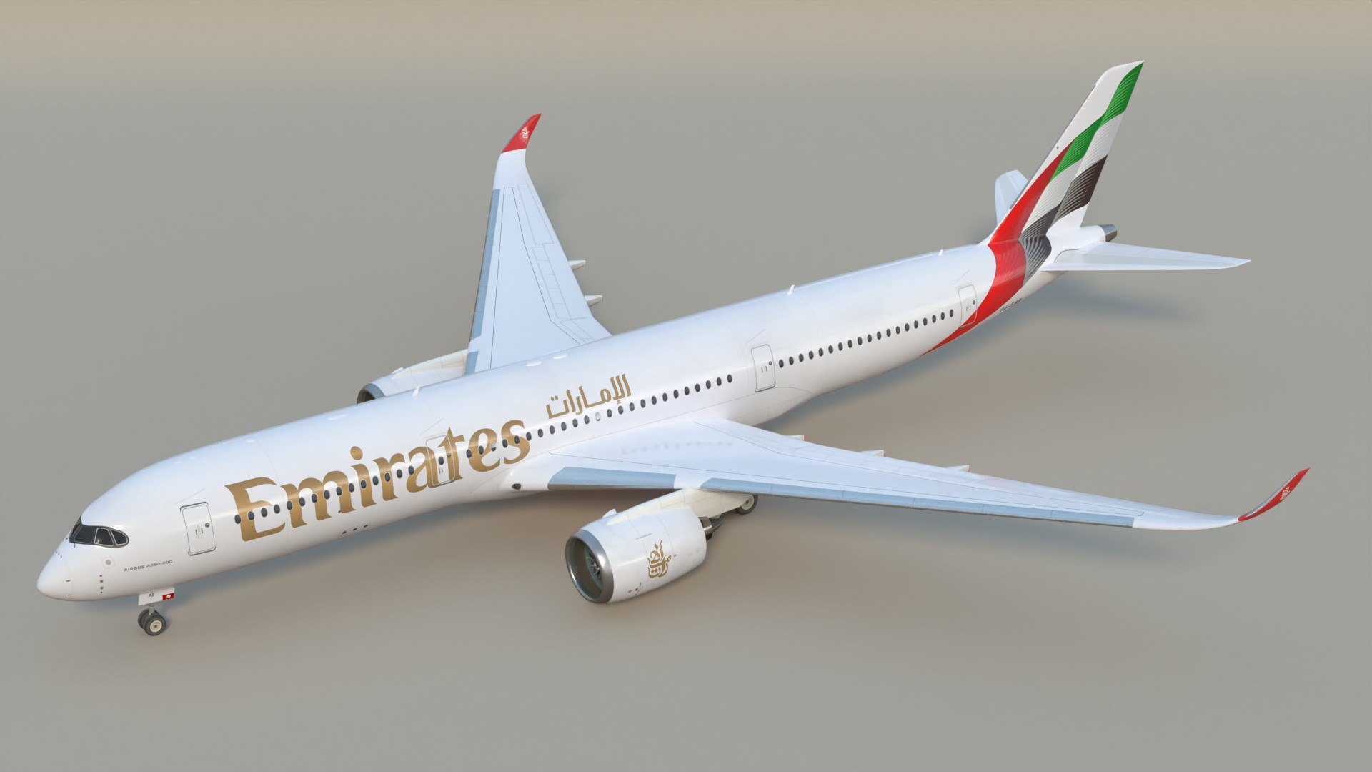 3D A350 Emirates SC - TurboSquid 2237564
