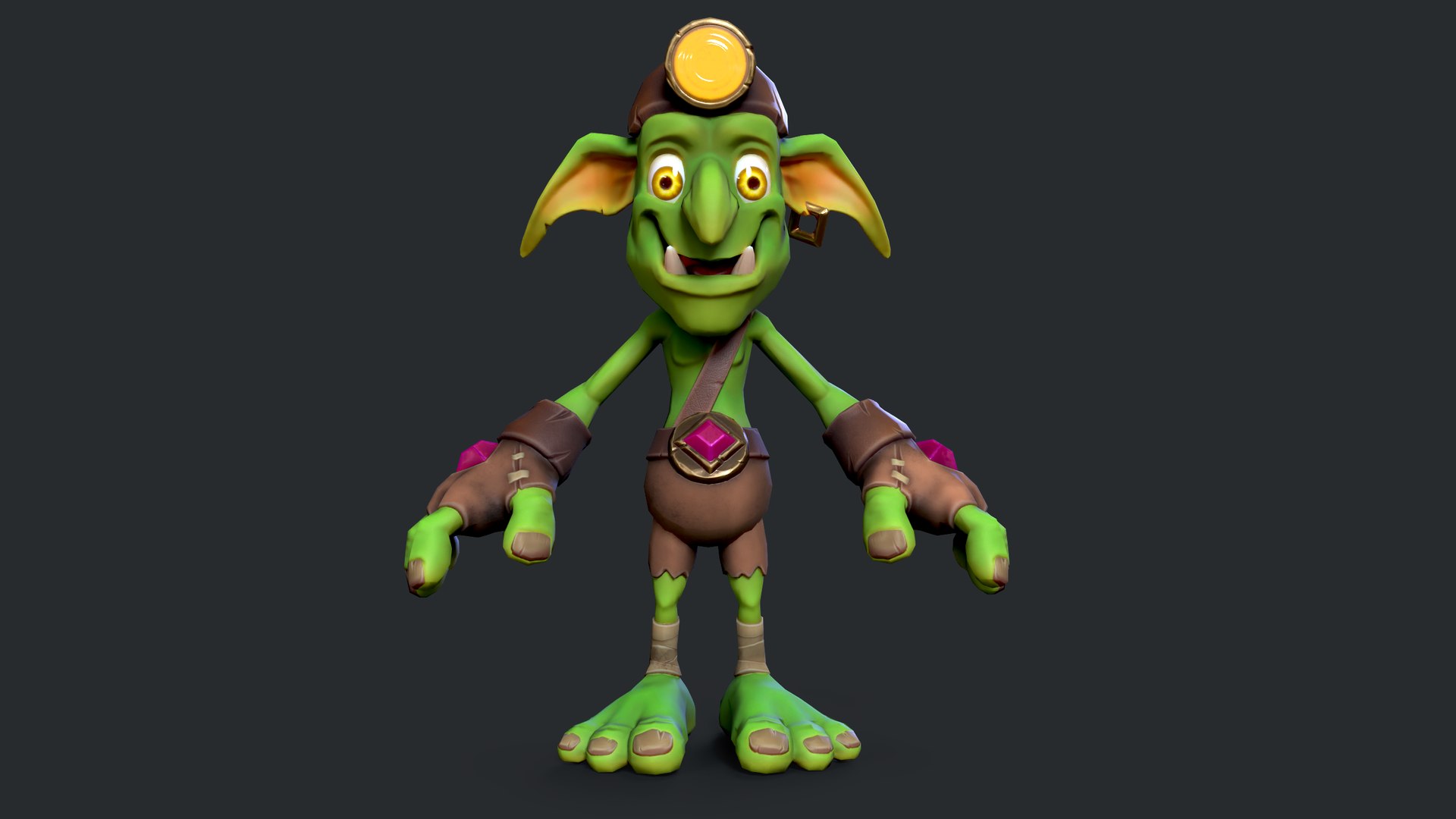 3D Cartoon Tall Goblin model - TurboSquid 1874933