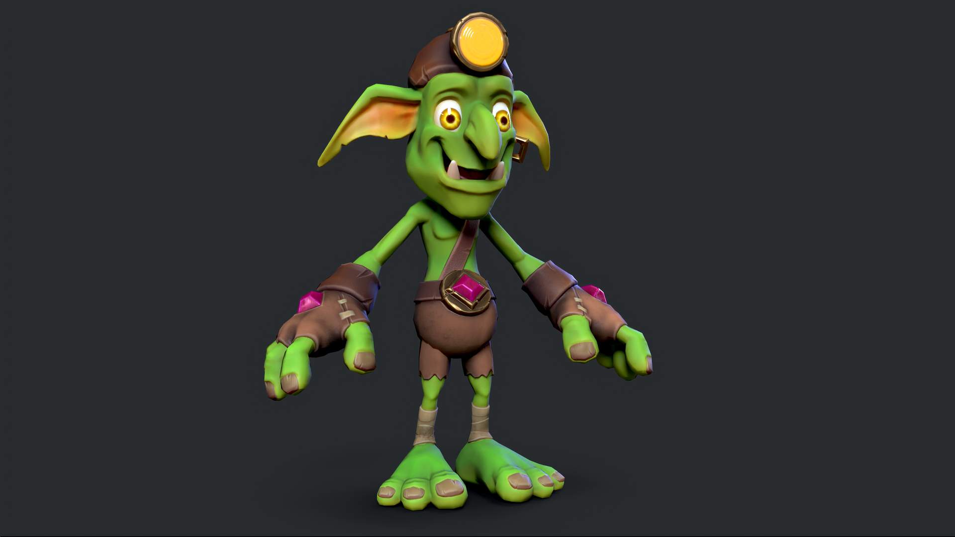 3D Cartoon Tall Goblin model - TurboSquid 1874933