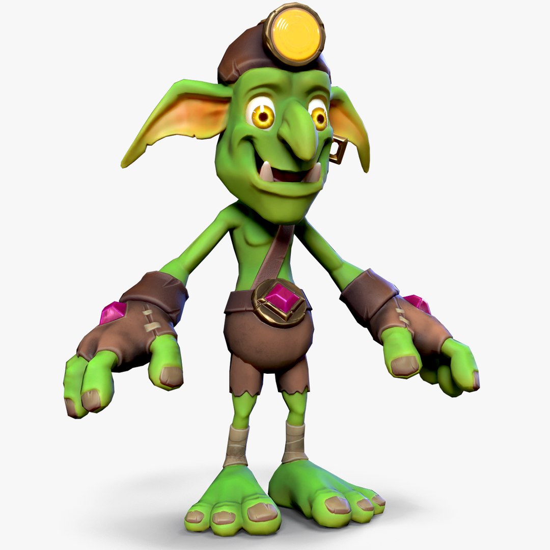 3D Cartoon Tall Goblin model - TurboSquid 1874933