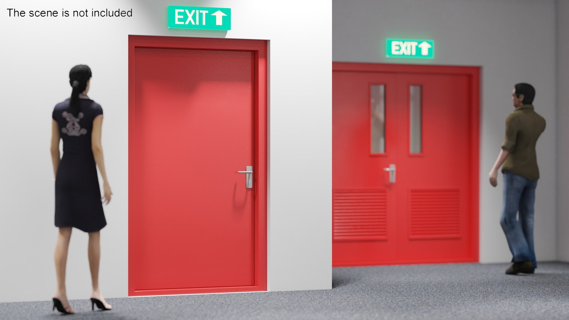Fire Security Door Model - TurboSquid 2065229