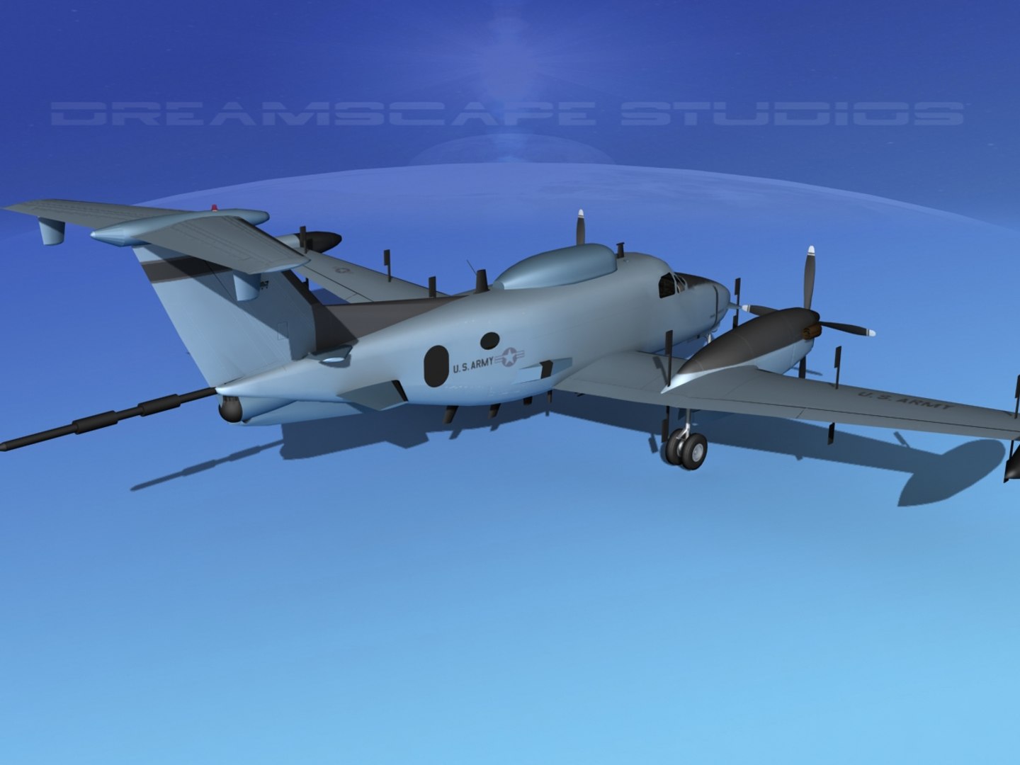 Propellers Rc-12n Guardrail 3d Obj