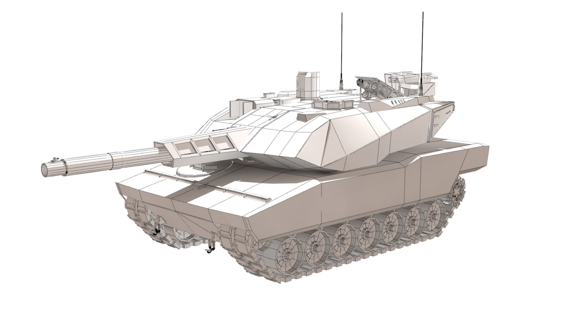 Kf51 Panther Tank 3D Model - TurboSquid 1926699