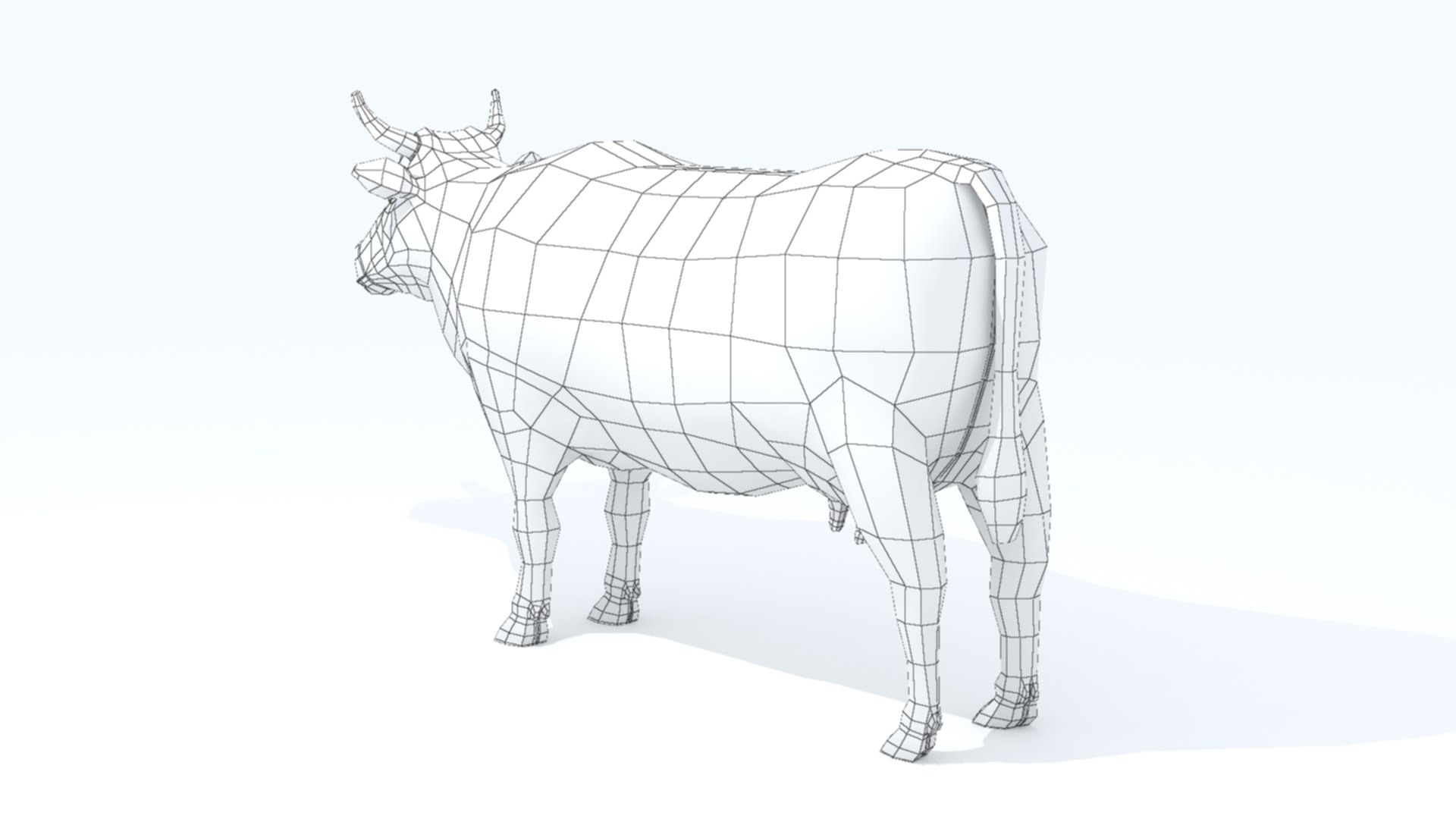 3D Cow - TurboSquid 1847439