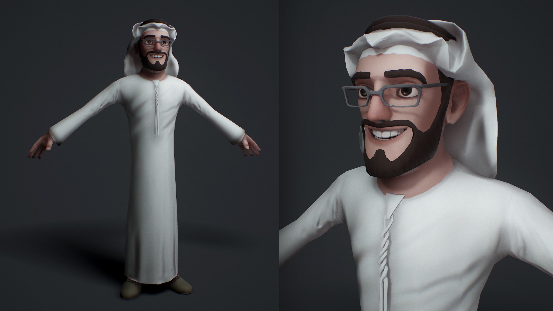 3D arabian character games - TurboSquid 1304903