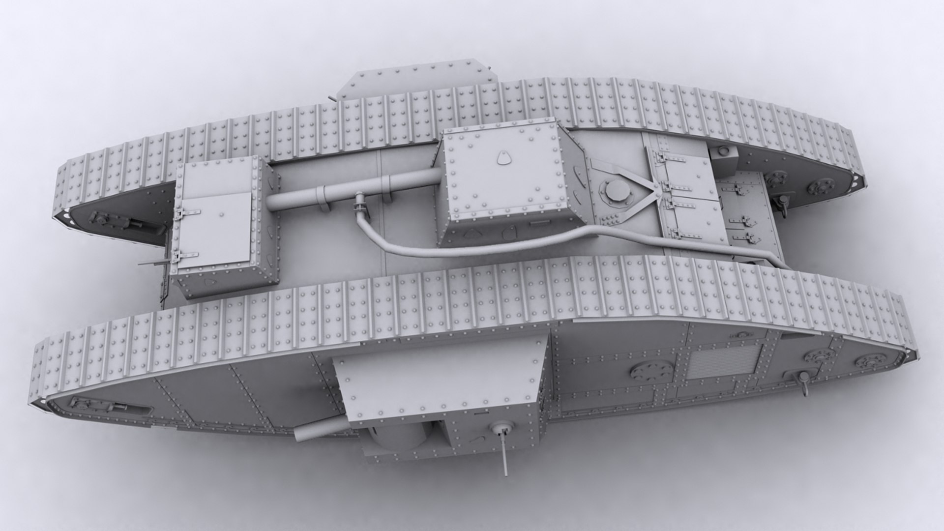 3d Model British Mark V