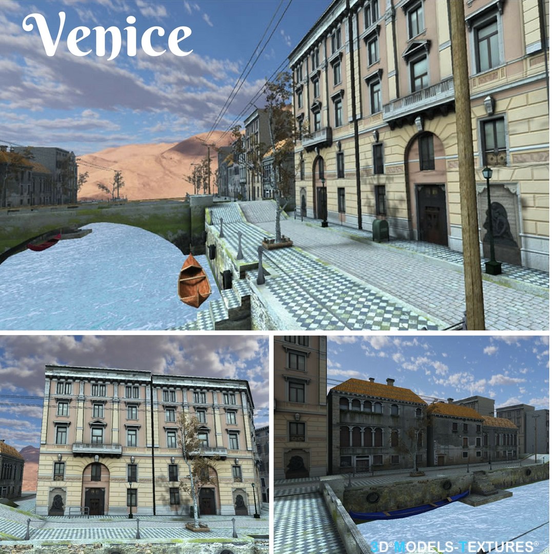 3D Venice City Model - TurboSquid 1209532