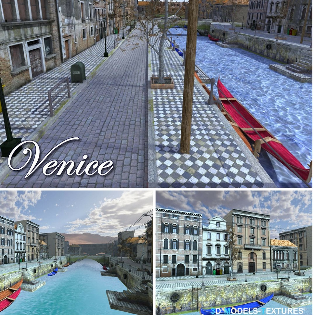 3D Venice City Model - TurboSquid 1209532