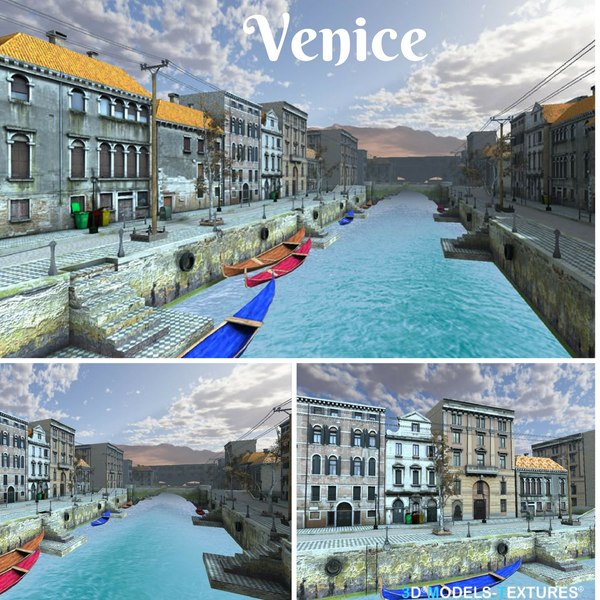 3D venice city model - TurboSquid 1209532