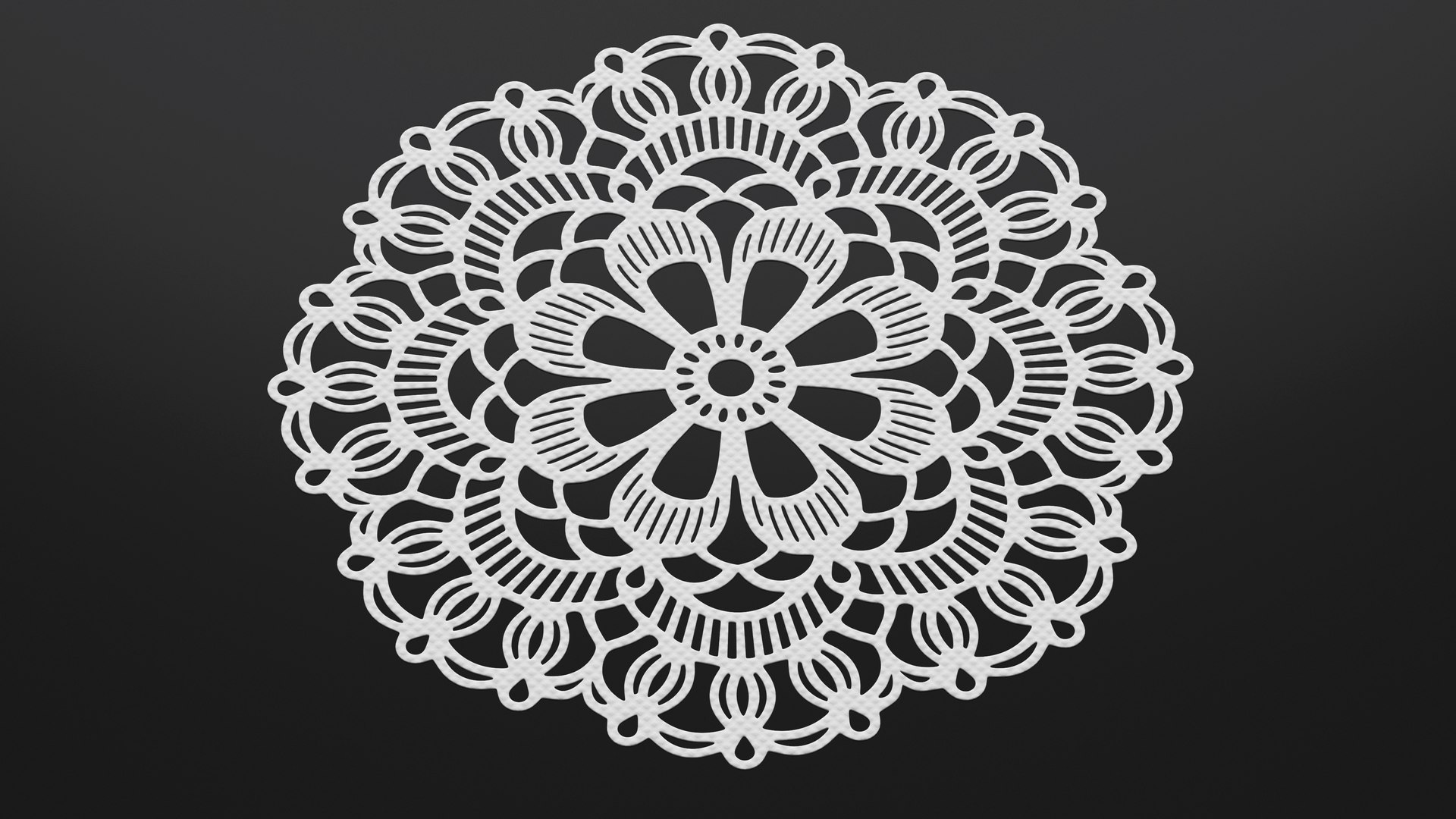 Decorative Lace Paper Doilie White 3D Model - TurboSquid 2031288