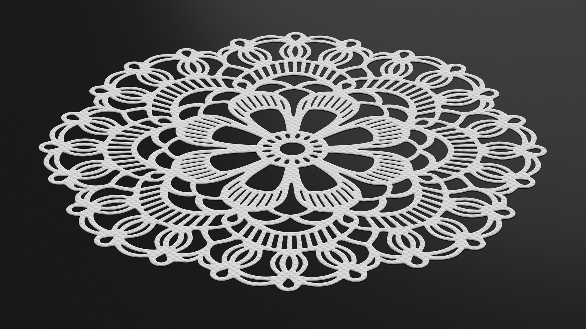 Decorative Lace Paper Doilie White 3D Model - TurboSquid 2031288