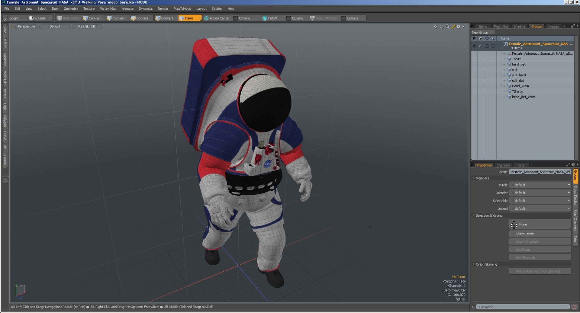 Female Astronaut Spacesuit Nasa 3D Model - TurboSquid 1623330
