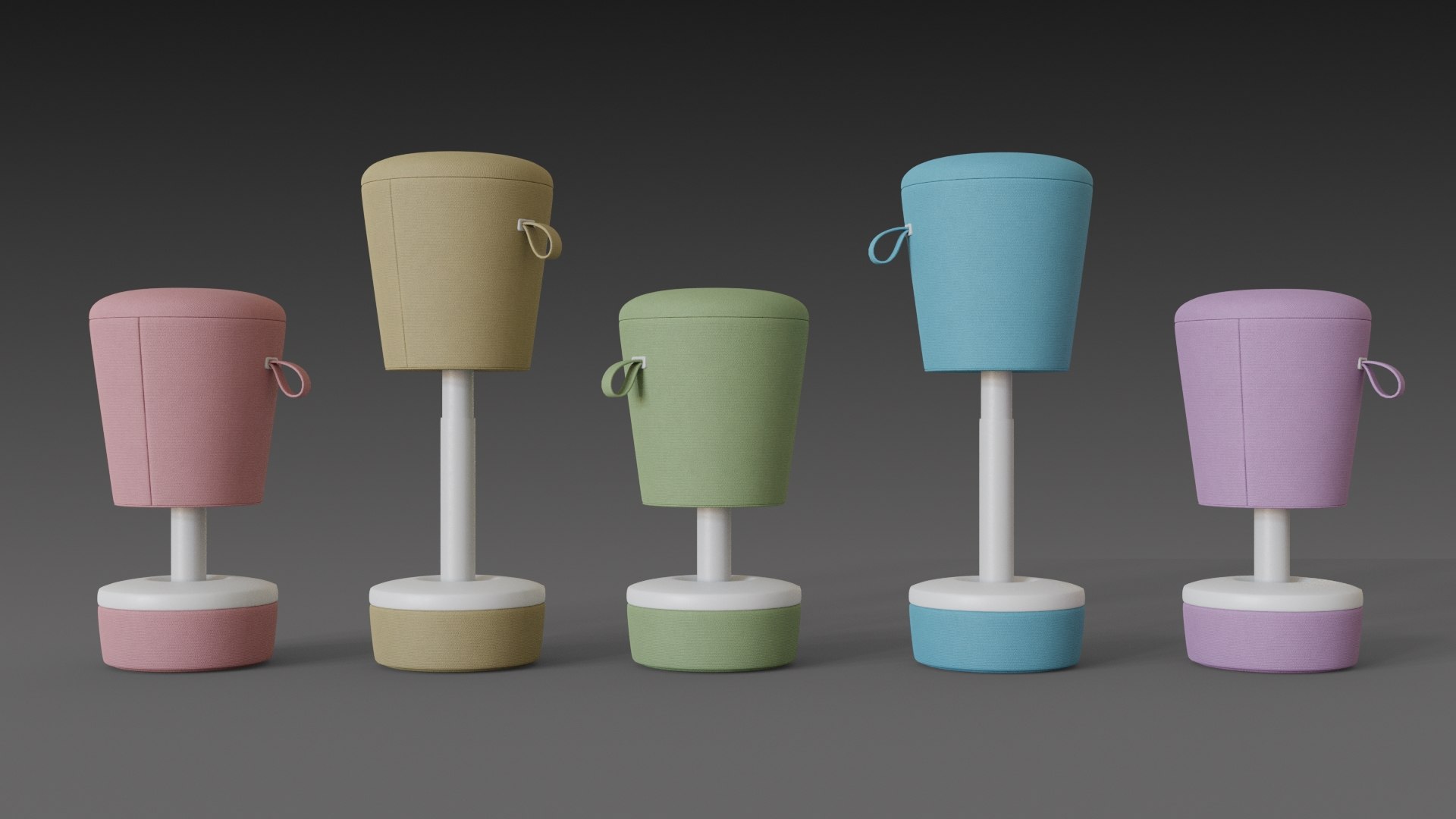 Pouf mickey height 3D model - TurboSquid 1507831