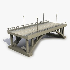 highway bridge 3d model