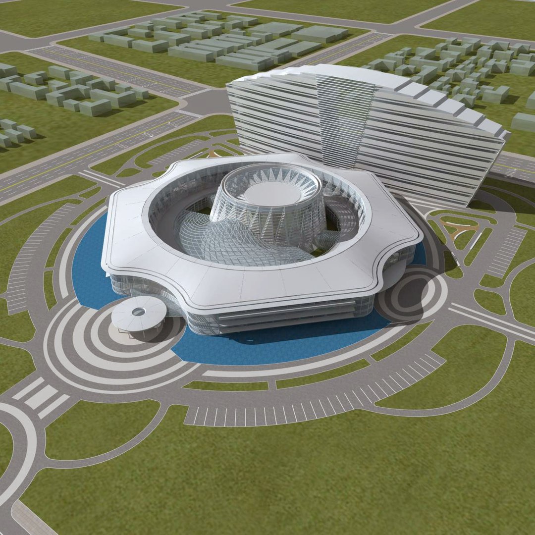 3d Model Of Exhibition Hall