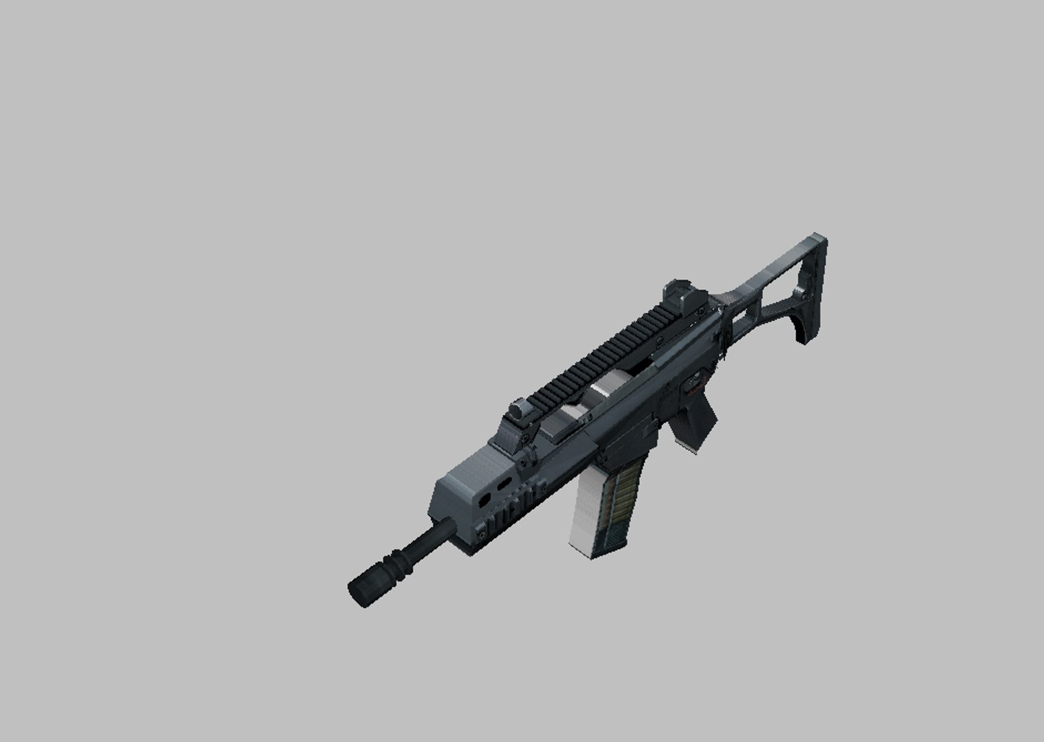 G36c Attachments Gun 3d Obj