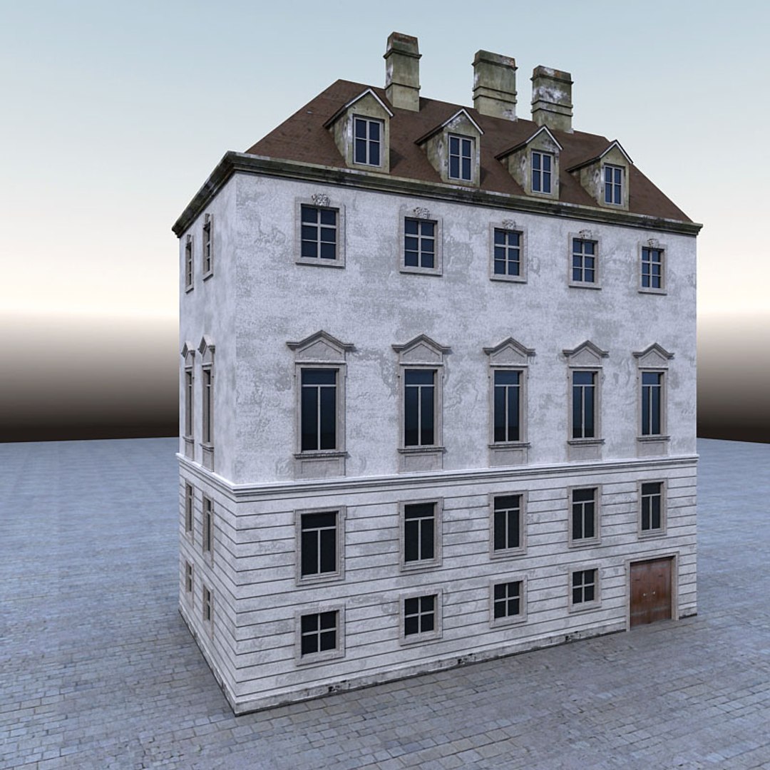 european building europe 3d model