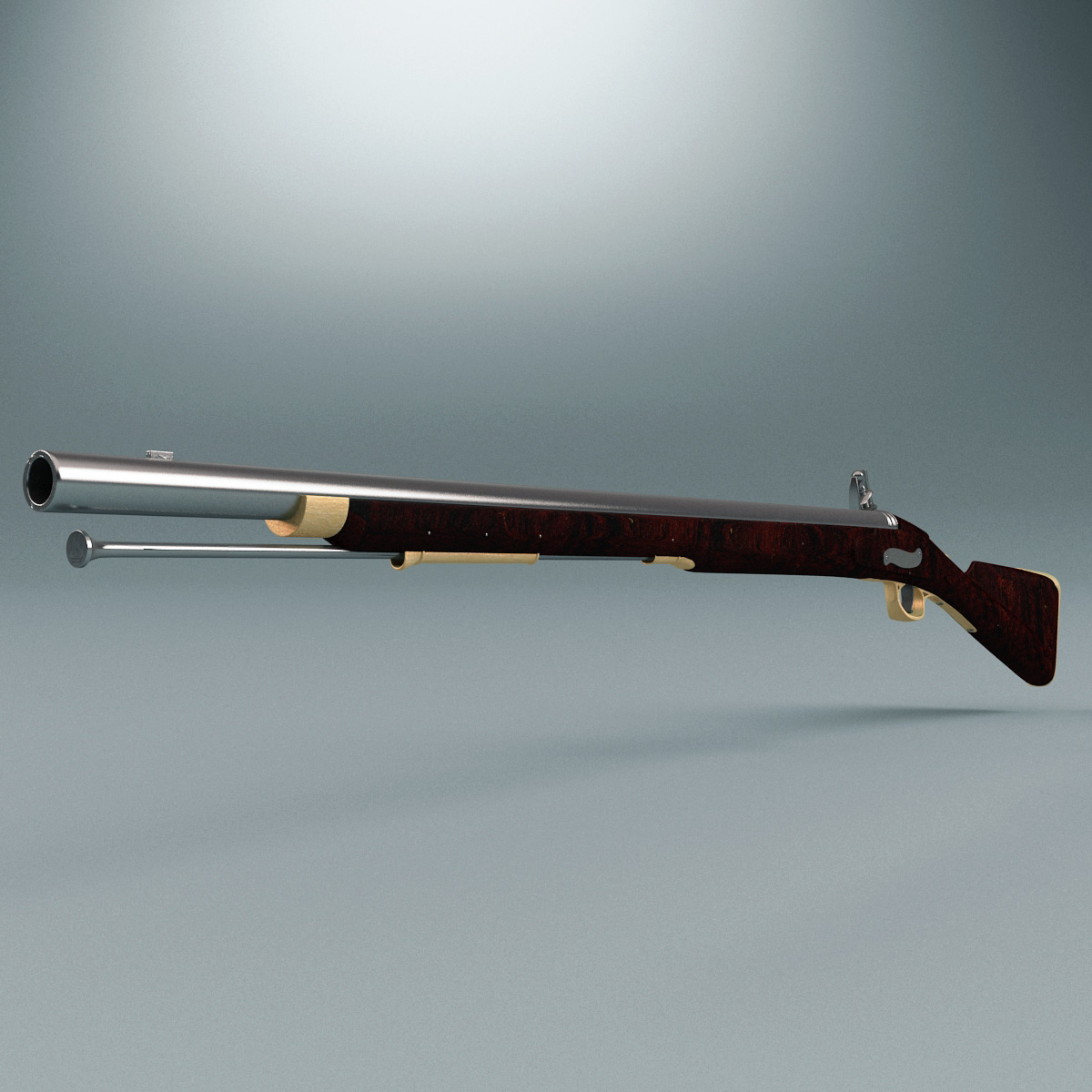 3d model old muskets v3