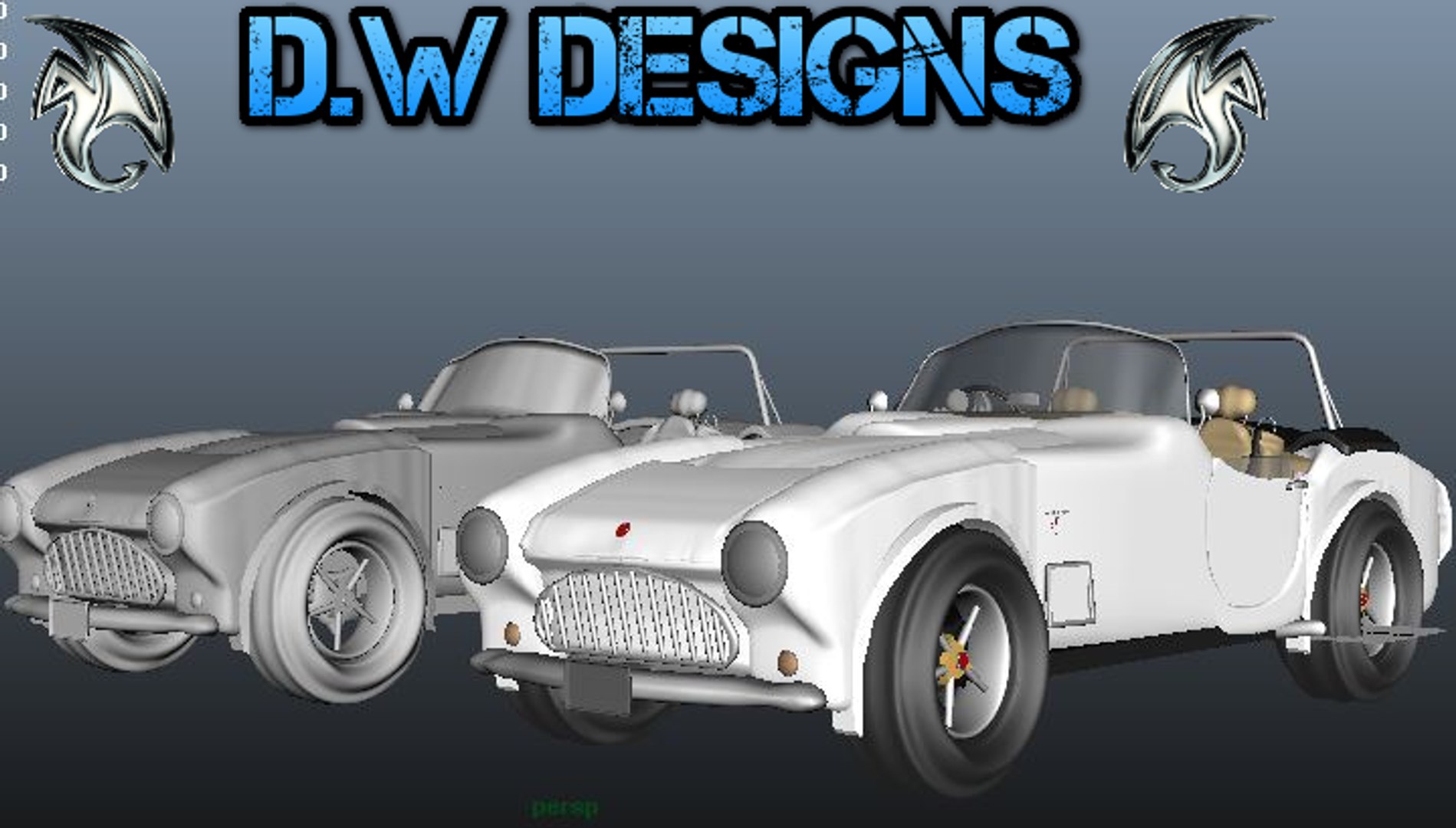 x old vintage sports car