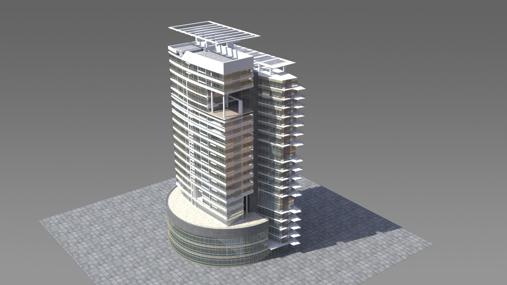 Office Building 3D Model - TurboSquid 2138875