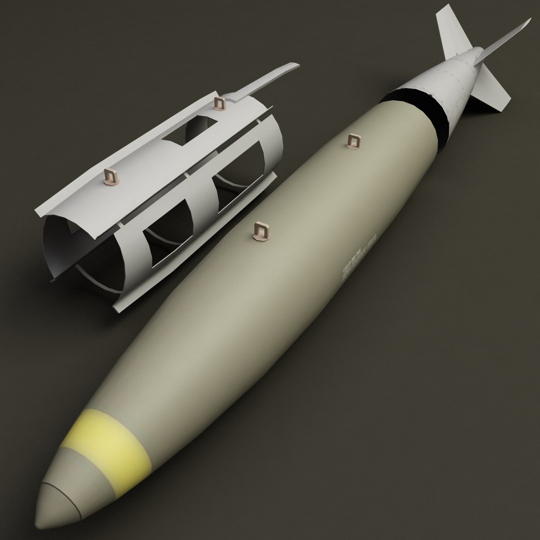 3d aircraft bomb gbu-31 jdam model