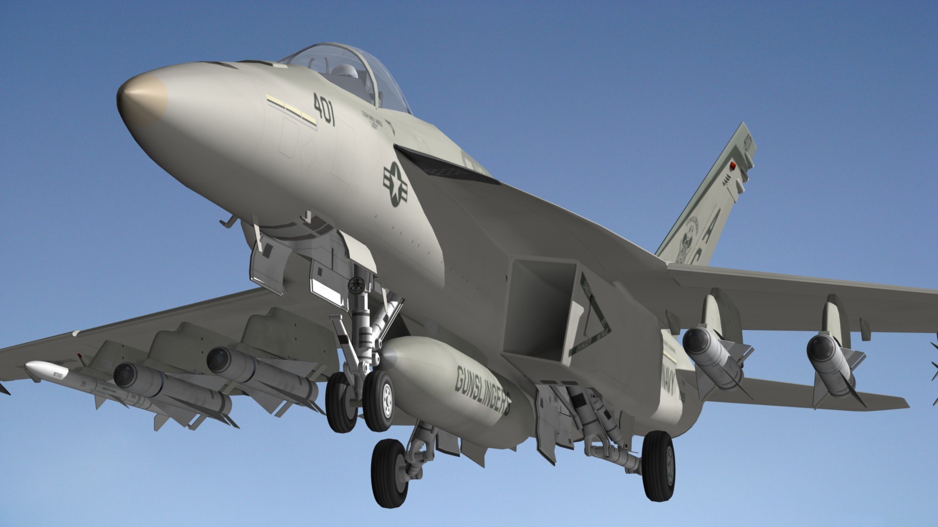 3D Model F18 VFA105 Gunslingers - TurboSquid 1749410