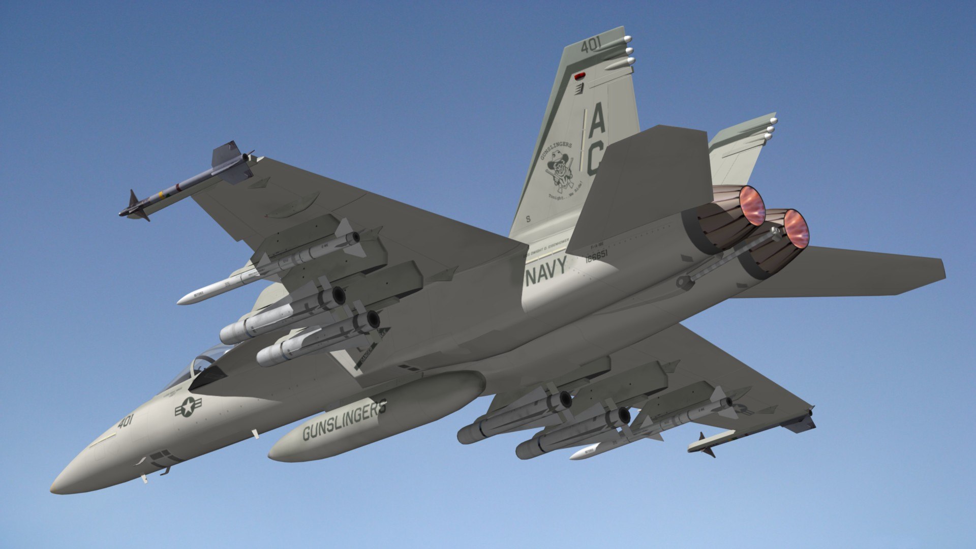 3D Model F18 VFA105 Gunslingers - TurboSquid 1749410