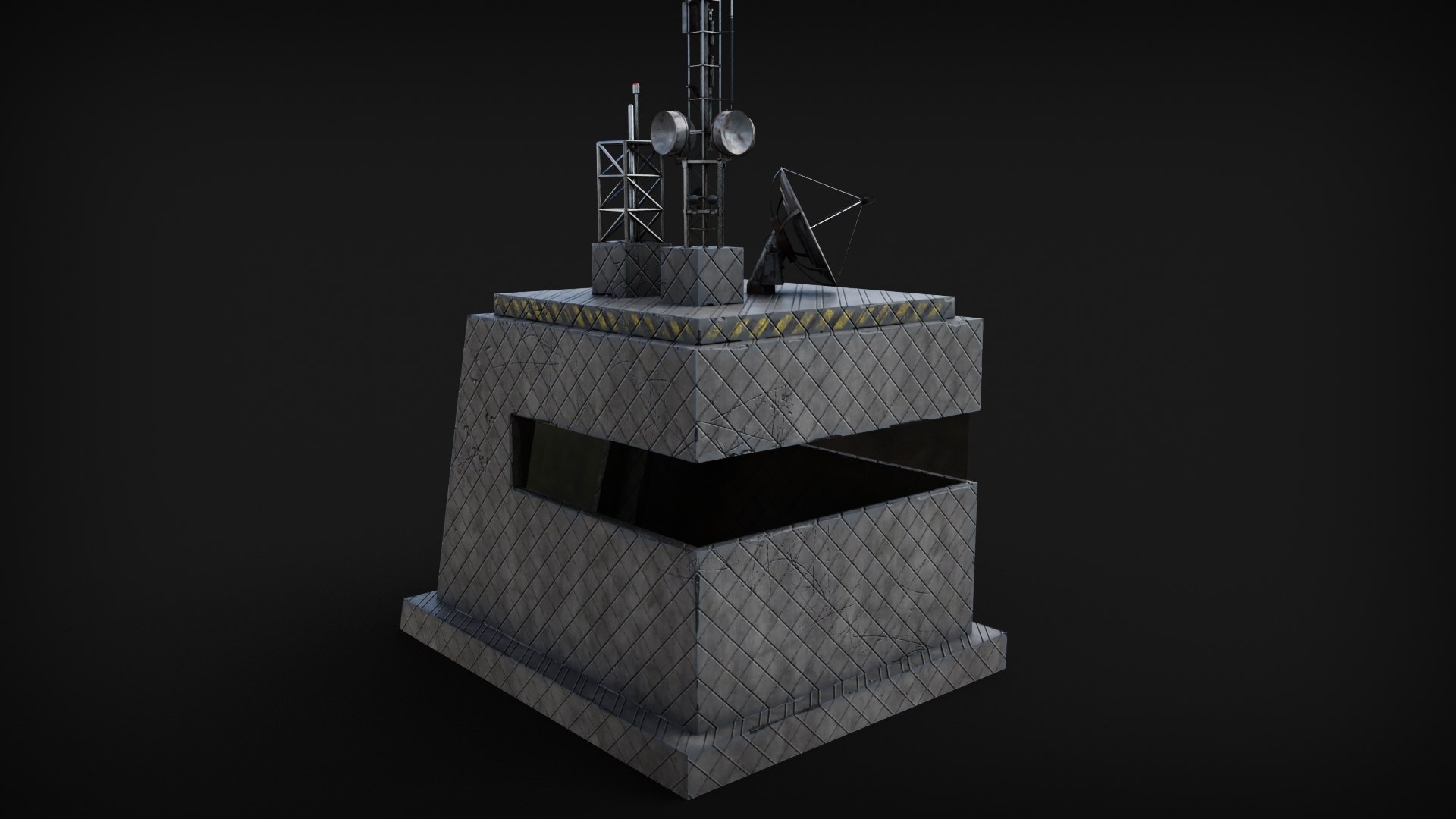 Military Building 3D Model - TurboSquid 2104231