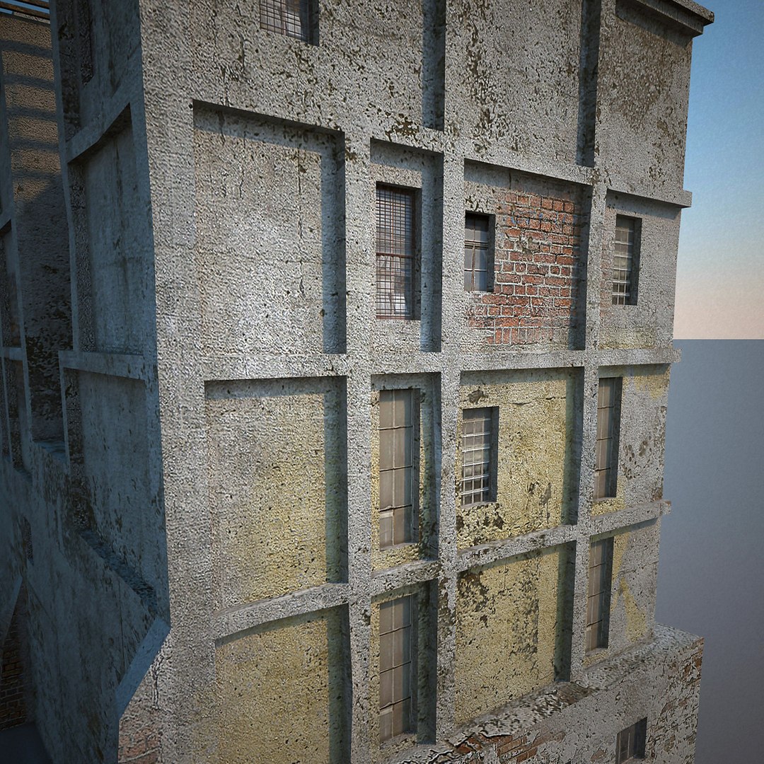 3d destroyed house v7