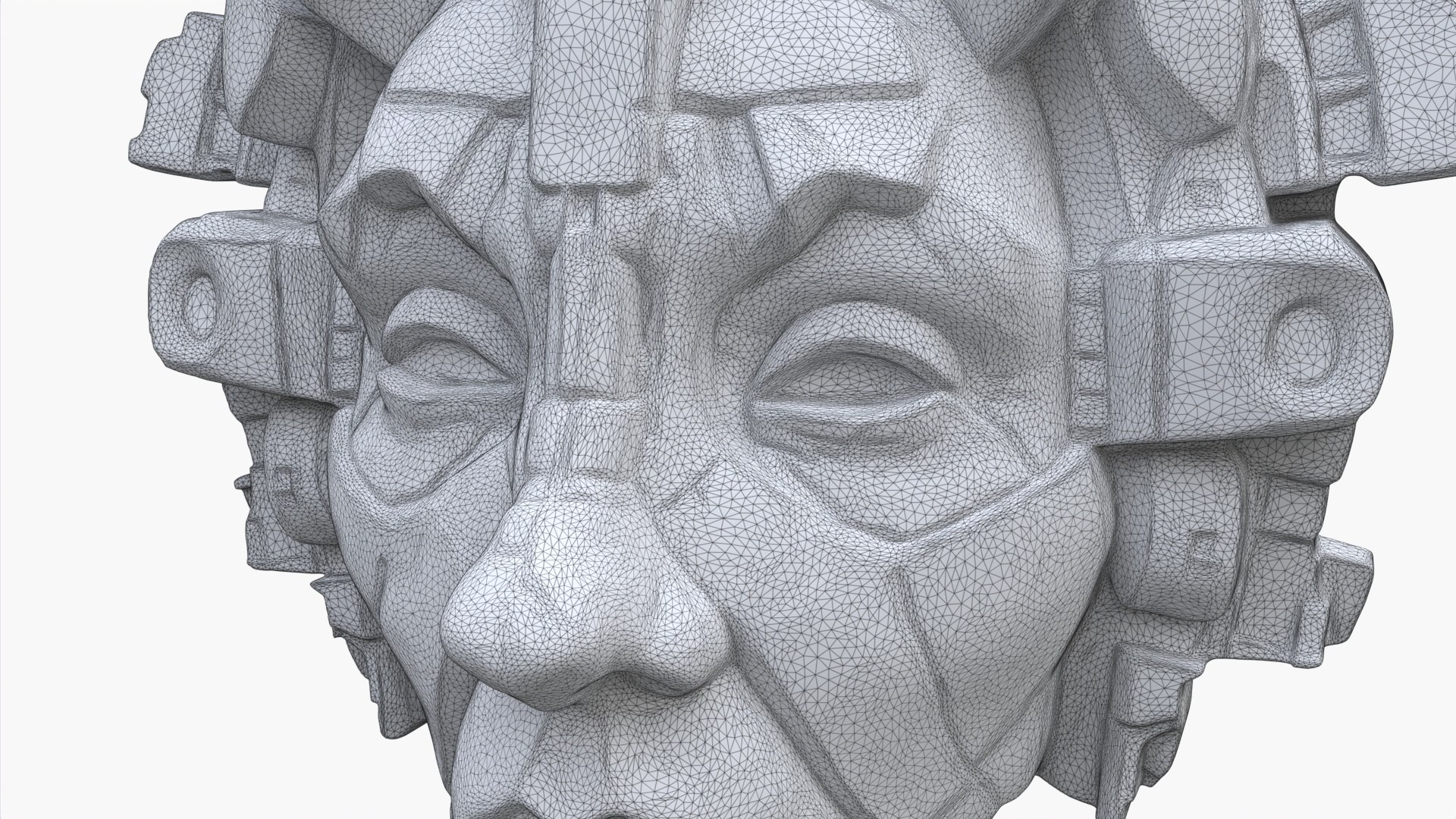 Aztec Mask 10 3D Model - TurboSquid 2202597