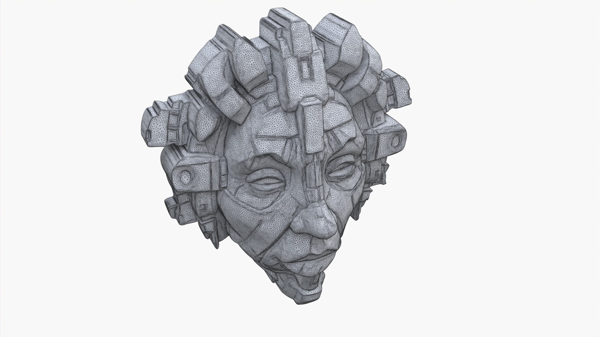 Aztec Mask 10 3D Model - TurboSquid 2202597