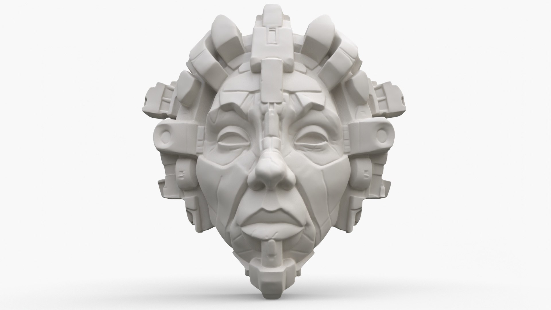 Aztec Mask 10 3D Model - TurboSquid 2202597