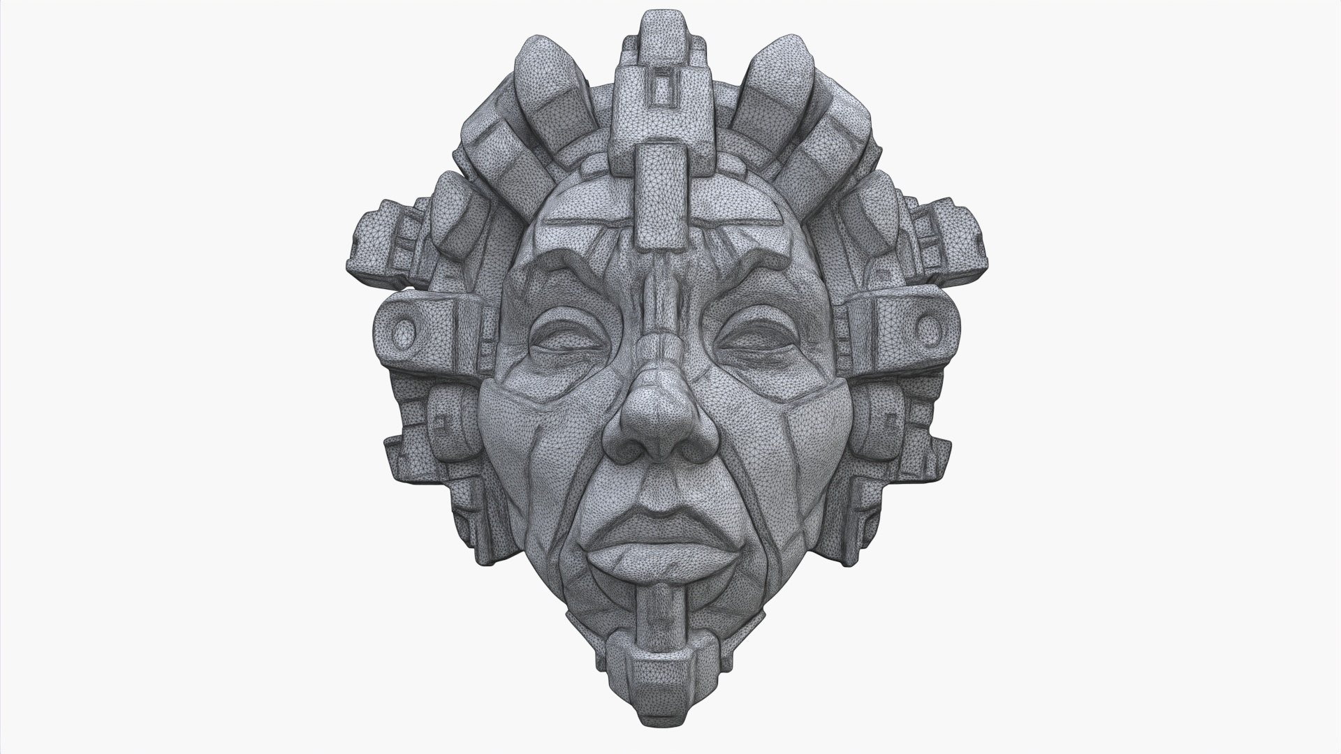 Aztec Mask 10 3D Model - TurboSquid 2202597