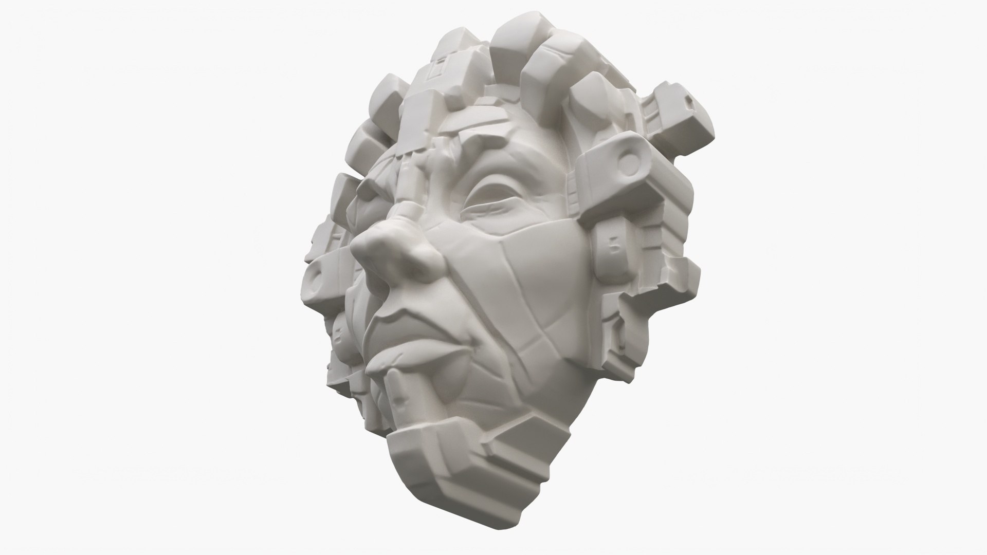 Aztec Mask 10 3D Model - TurboSquid 2202597