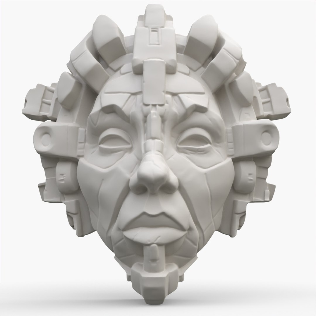 Aztec Mask 10 3D Model - TurboSquid 2202597