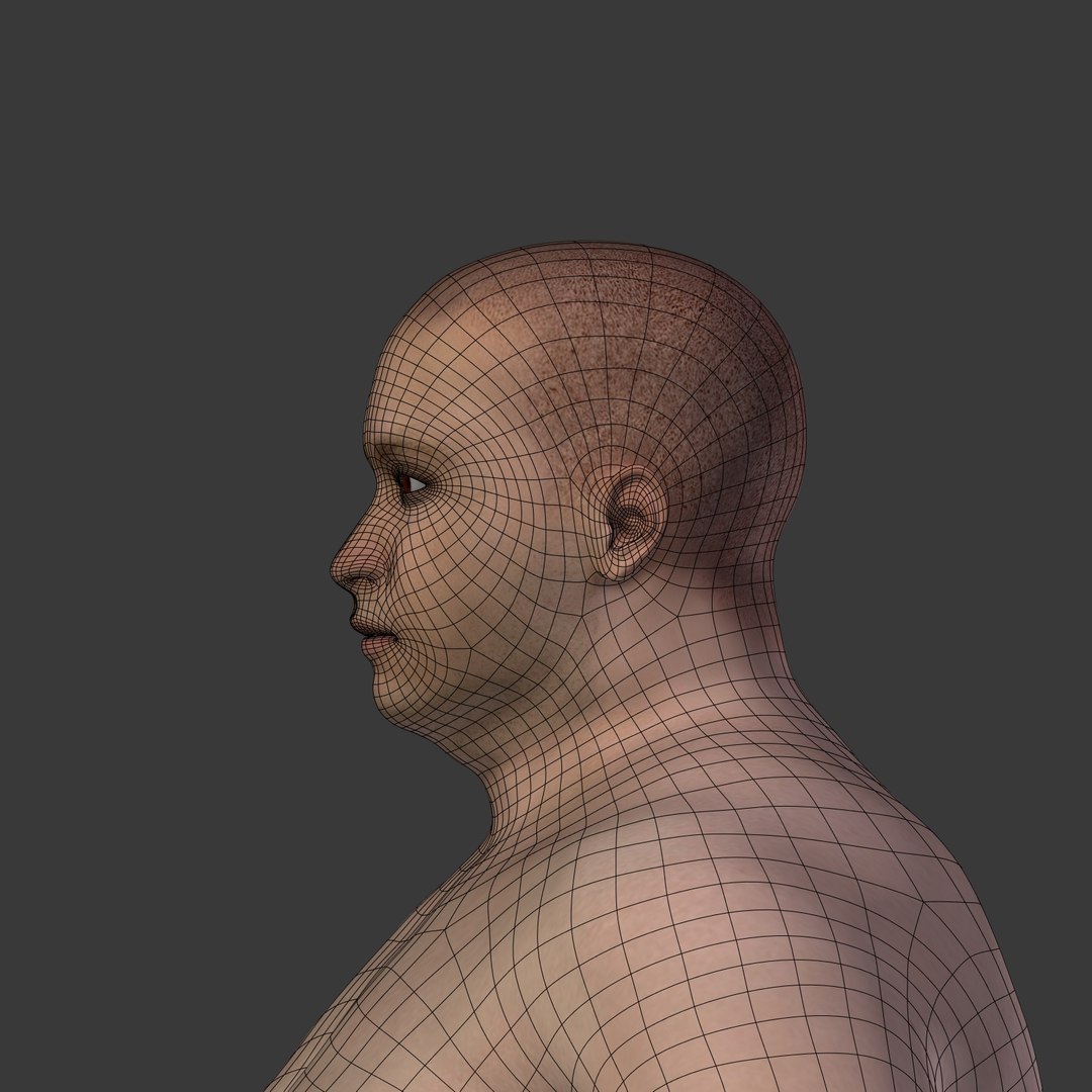Fat Man 3D Model - TurboSquid 1543187