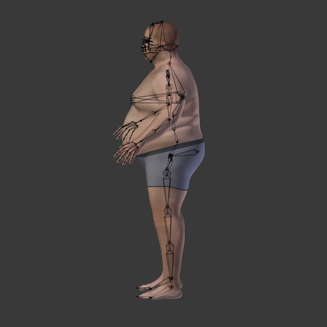 Fat Man 3D Model - TurboSquid 1543187