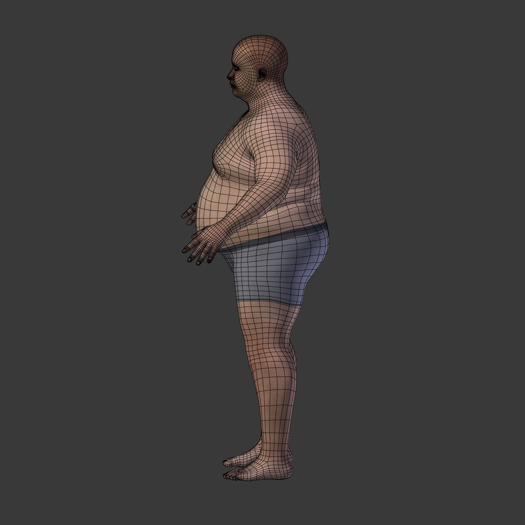 Fat Man 3D Model - TurboSquid 1543187