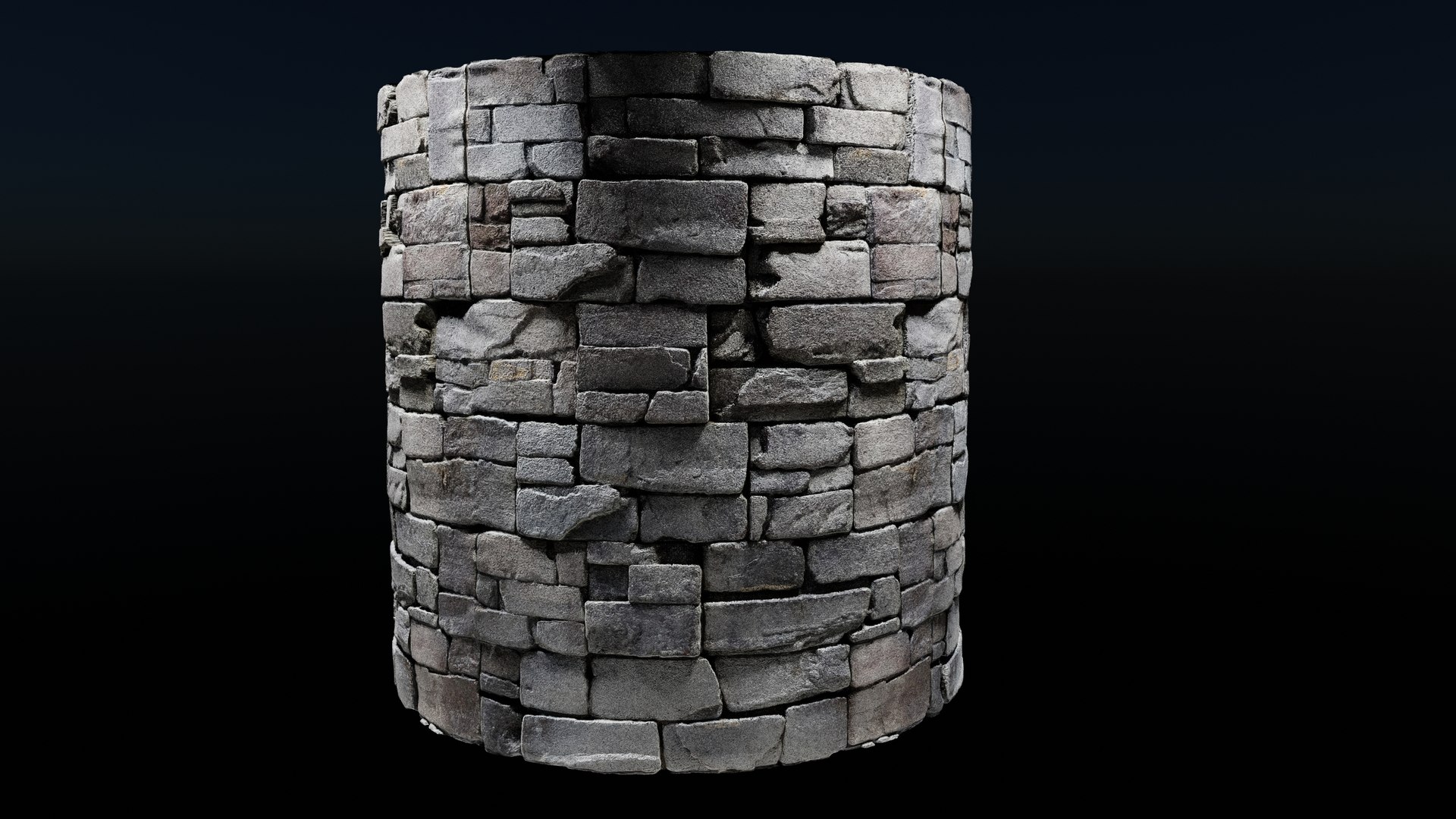 3D 4k Gray Block Stone Material With 16 Bit Height Maps - TurboSquid ...