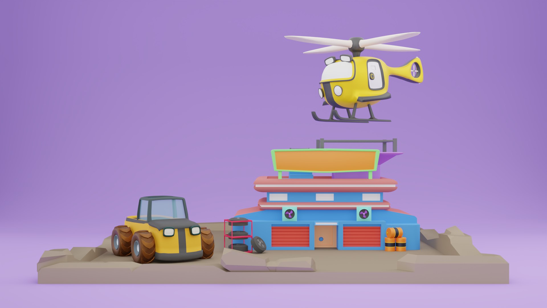 3D Cartoon Helper Pack - TurboSquid 1874357