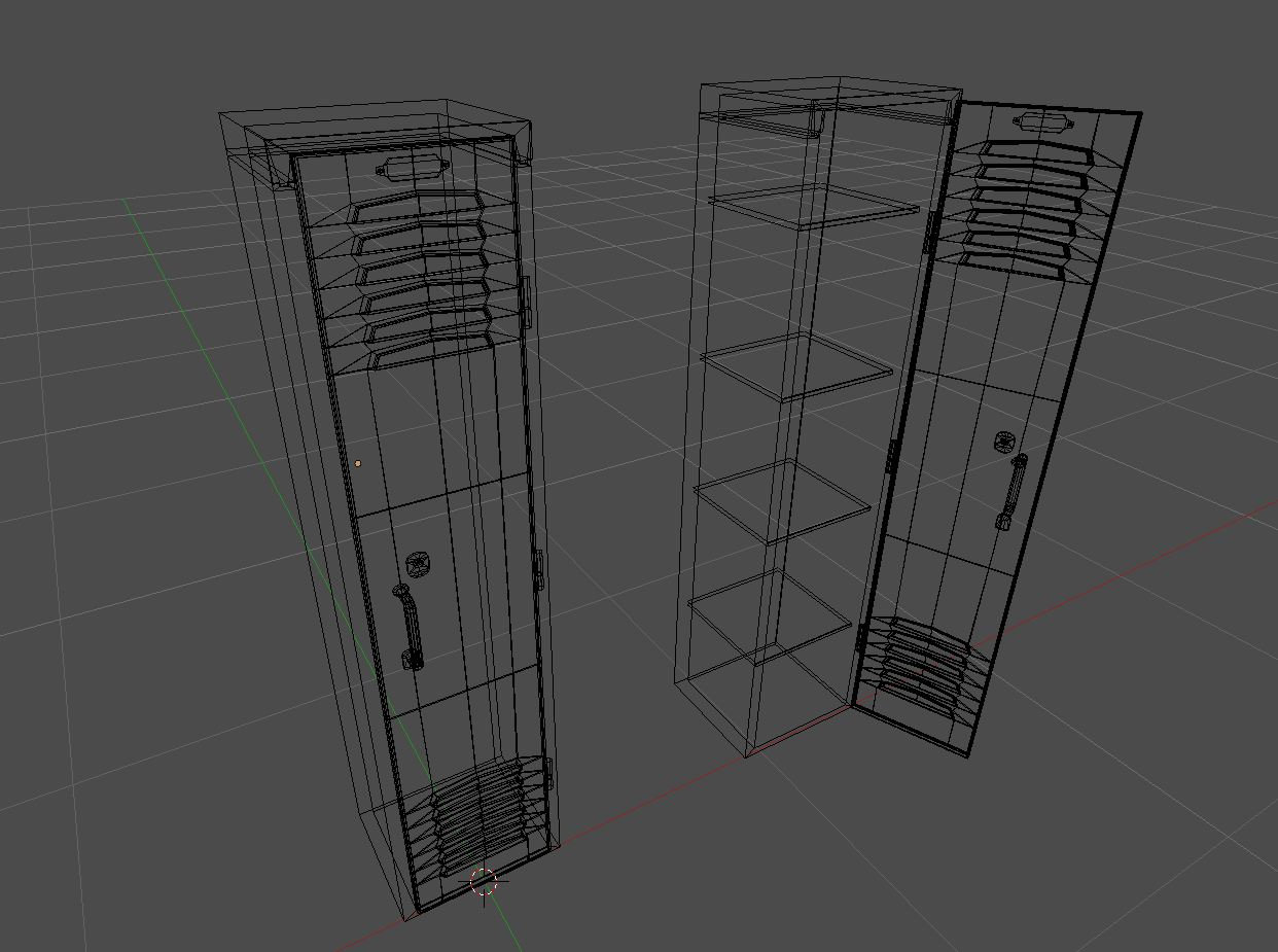 locker 3d model