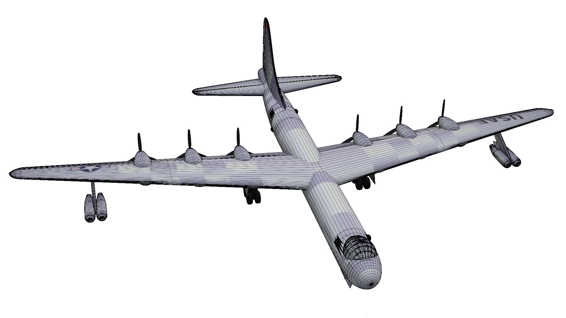 Convair B-36 Peacemaker 3D - TurboSquid 2348916