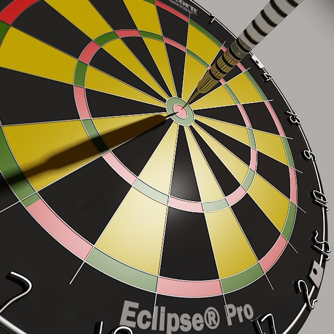 3d dart board model
